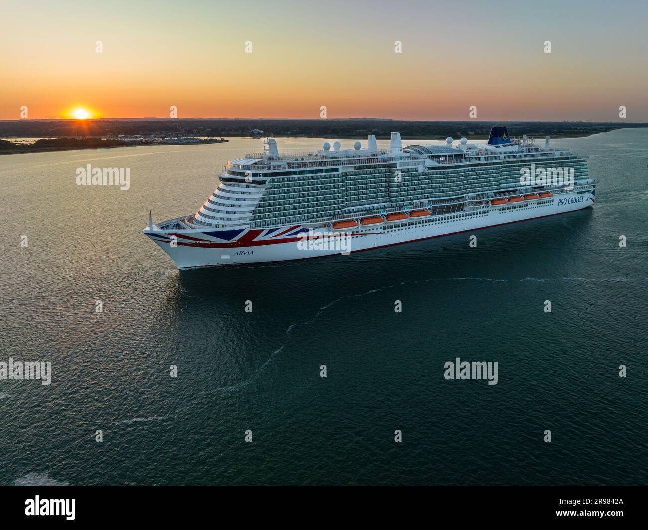 Arvia is an Excellence-class cruise ship in service for P&O Cruises, a ...