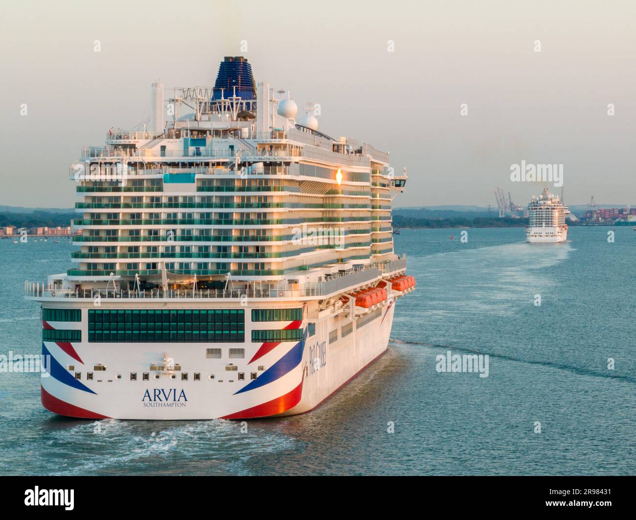 Arvia is an Excellence-class cruise ship in service for P&O Cruises, a ...