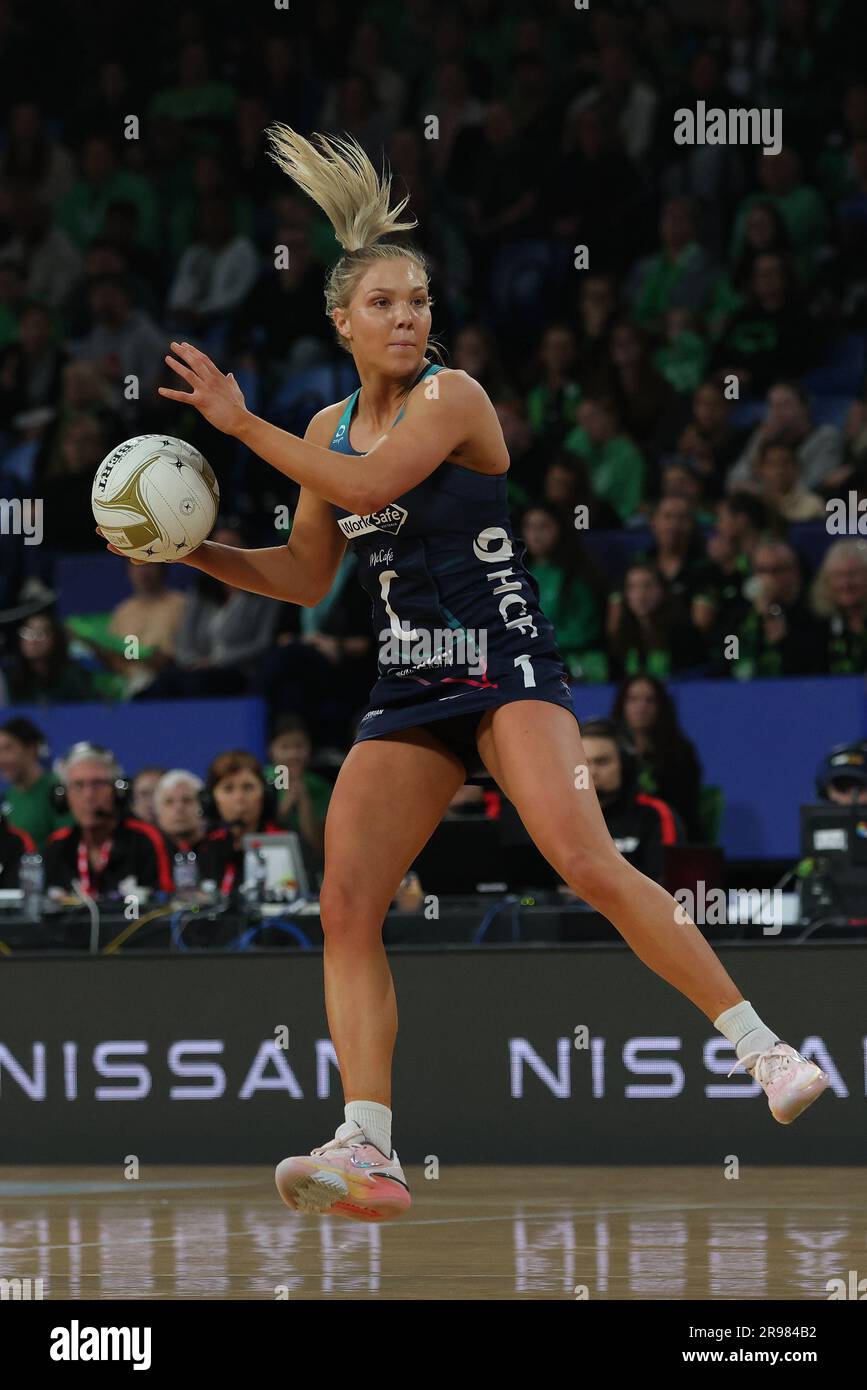 Perth, Australia. 25th June, 2023. Kate Moloney of the Vixens in action ...