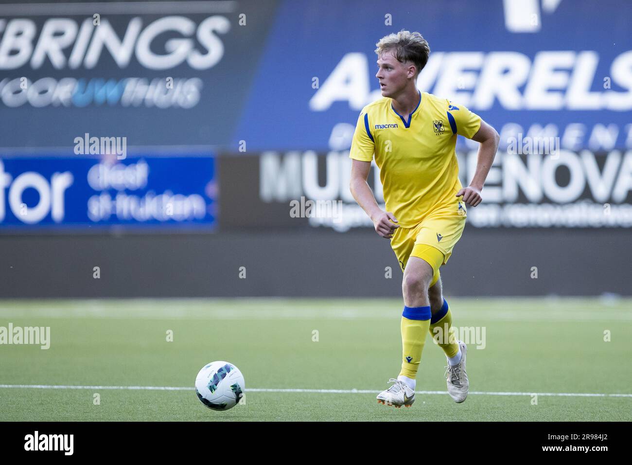 Sint Truiden, Belgium. 24th June, 2023. STVV's Simon Francis pictured ...