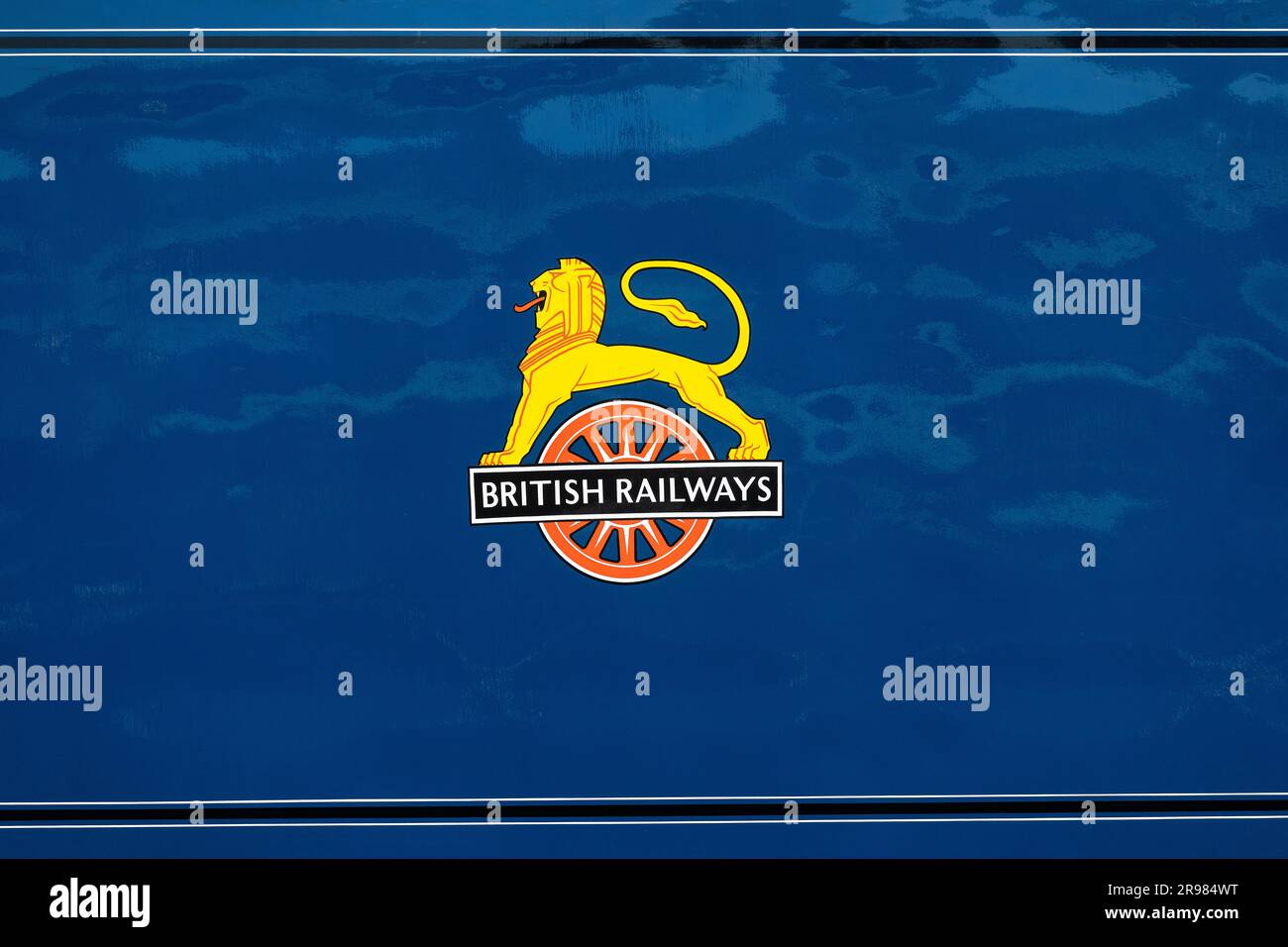 The British Railway logo on the Sir Nigel Gresley LNER A4 number 60007 ...