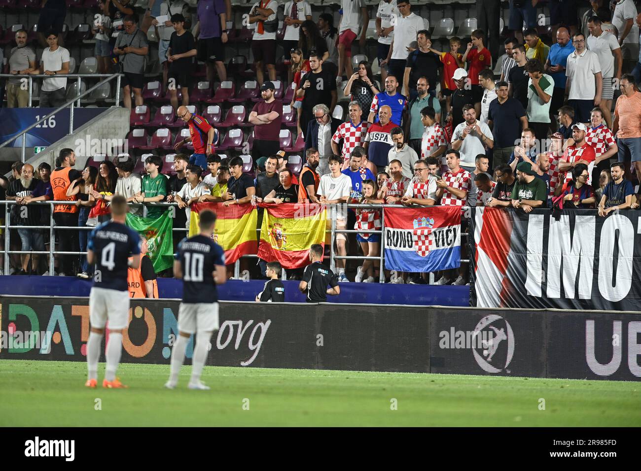 Bucharest, Romania. 24th June, 2023. Fans cheer on the stands during ...