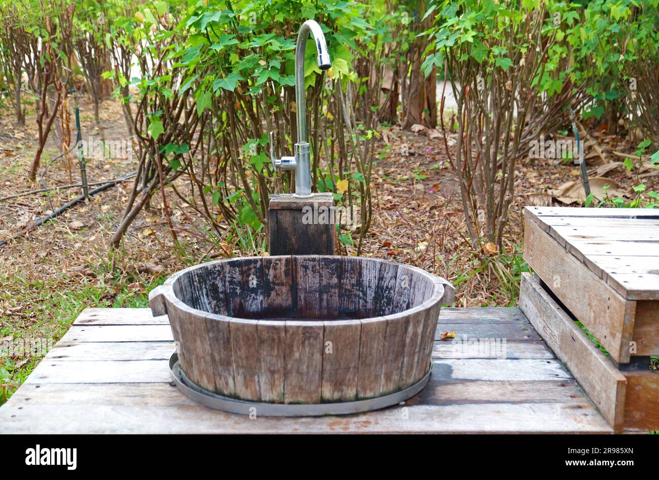 Wooden Bucket Sinks