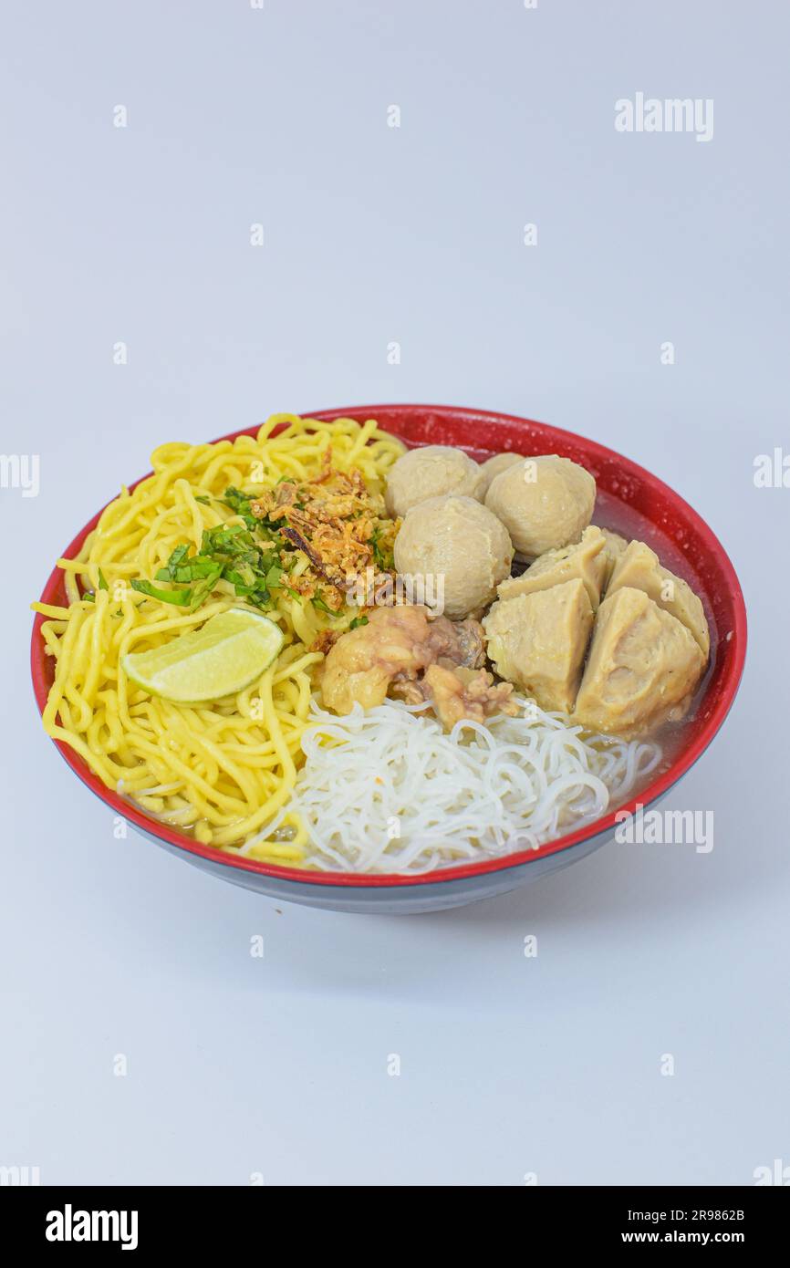 Indonesian Food: Photo products of various variants of Meatballs with ...