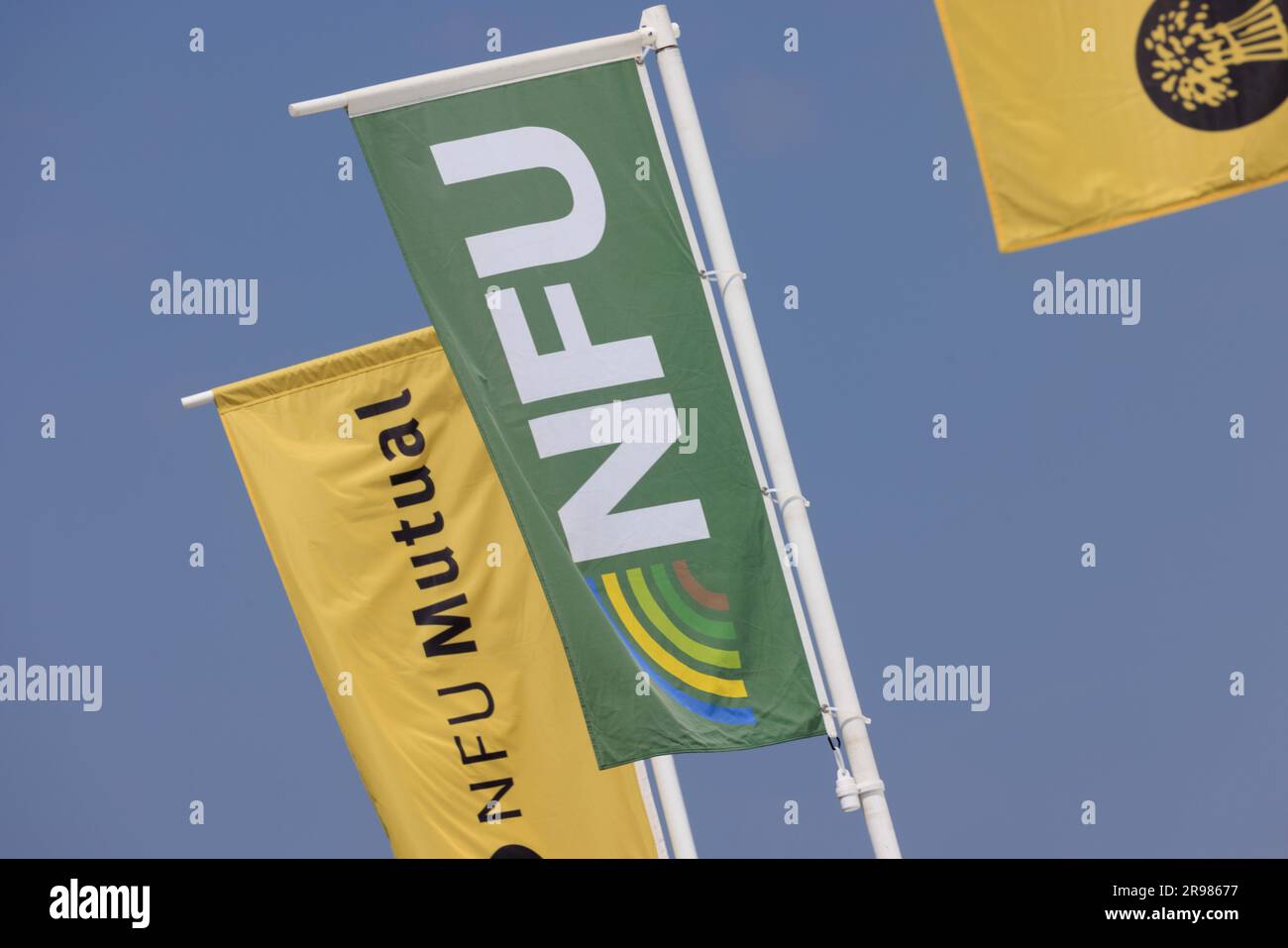 13th June 2023 NFU Flag Stock Photo - Alamy
