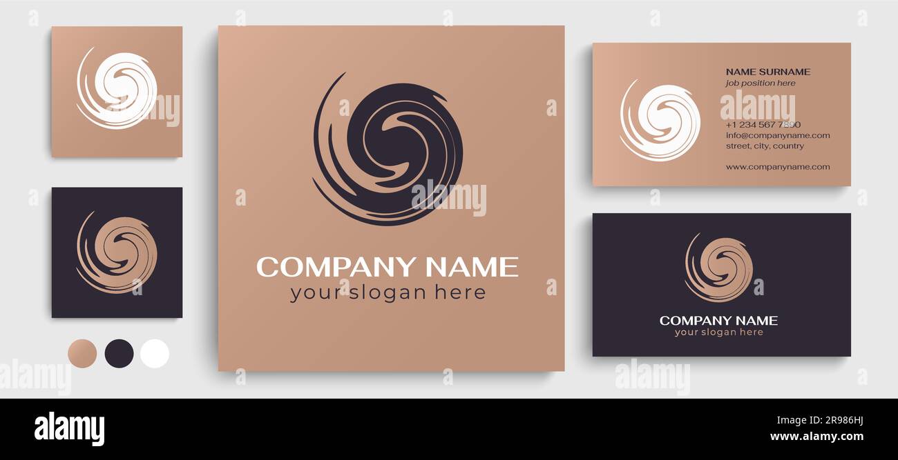 Round dot logo. Vector design element for various uses. Graphic element ...