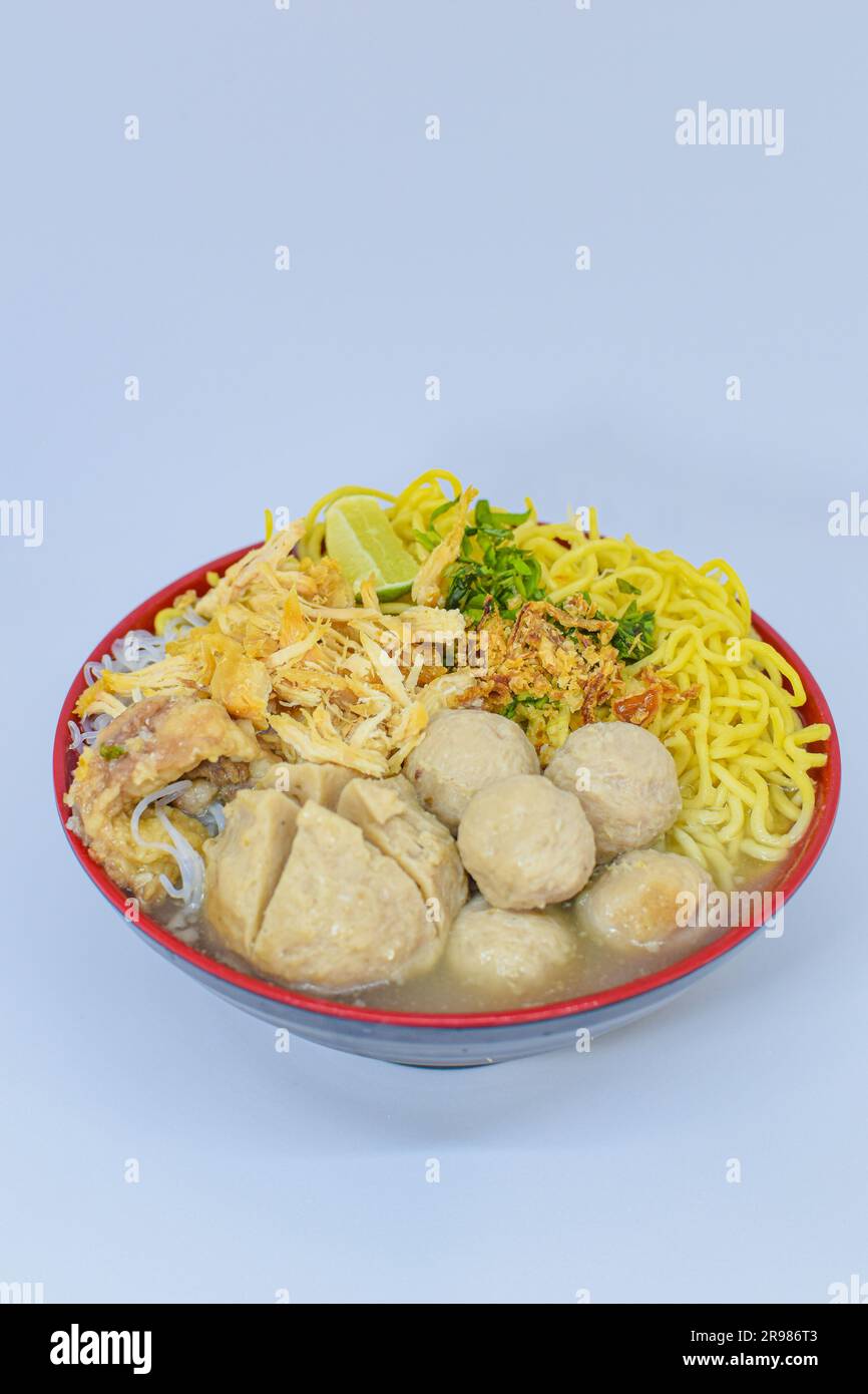 Indonesian Food: Photo products of various variants of Meatballs with ...