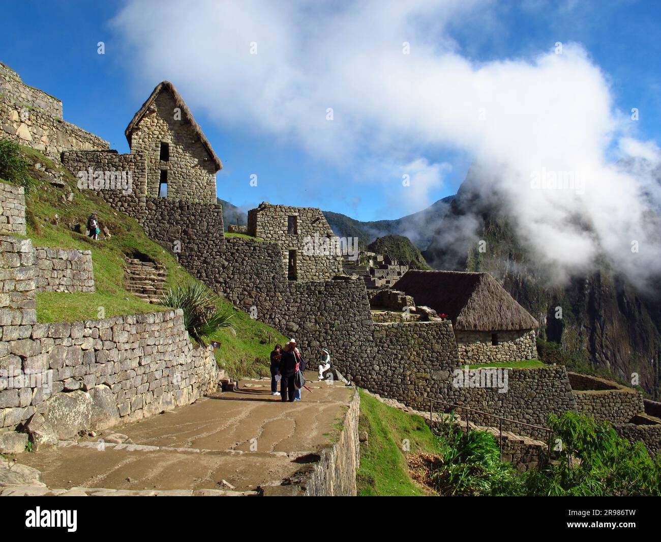 Machu Picchu is capital of the Inca Empire in the Andes mountains, Peru ...