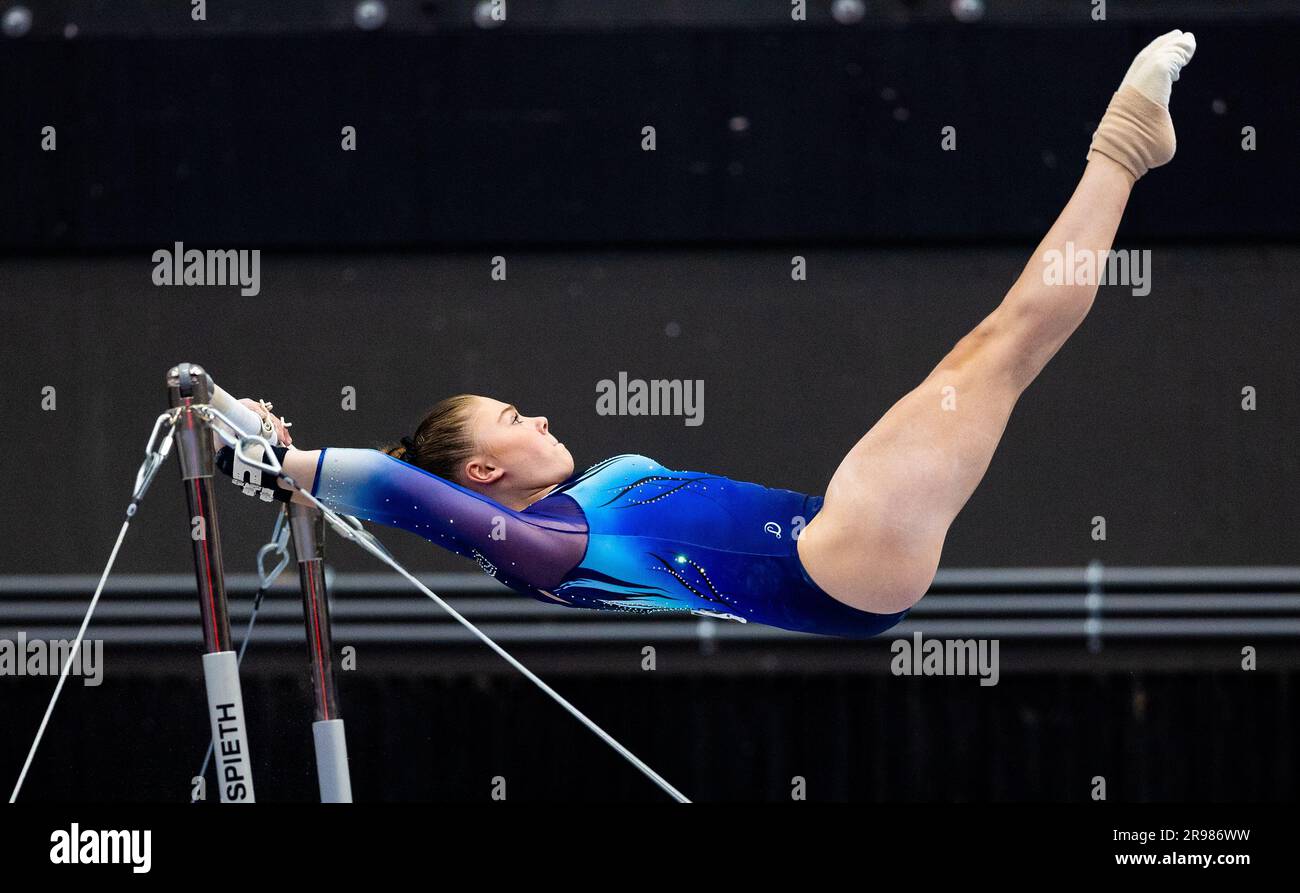 ROTTERDAM - Floor Slooff in action during the women's all-around final ...