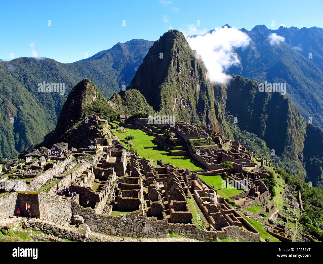 Machu Picchu is capital of the Inca Empire in the Andes mountains, Peru ...
