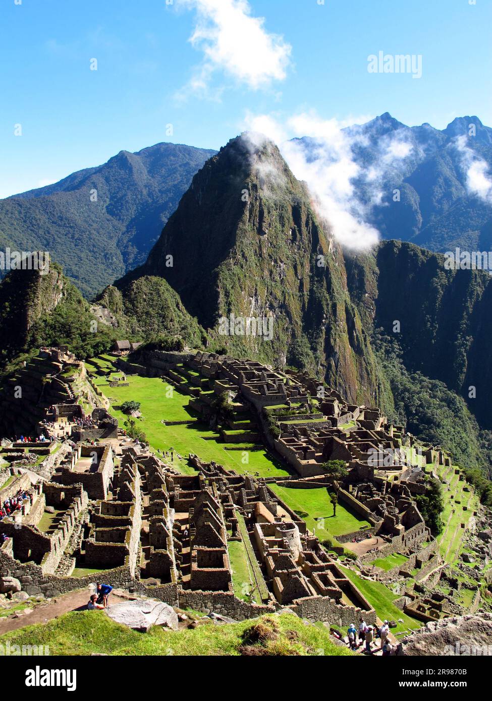 Machu Picchu is capital of the Inca Empire in the Andes mountains, Peru ...