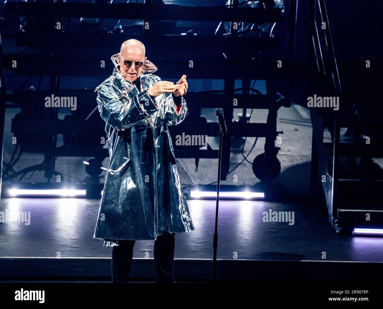 Leeds, UK. 24th June, 2023. Neil Tennant, vocalist of British band Pet ...
