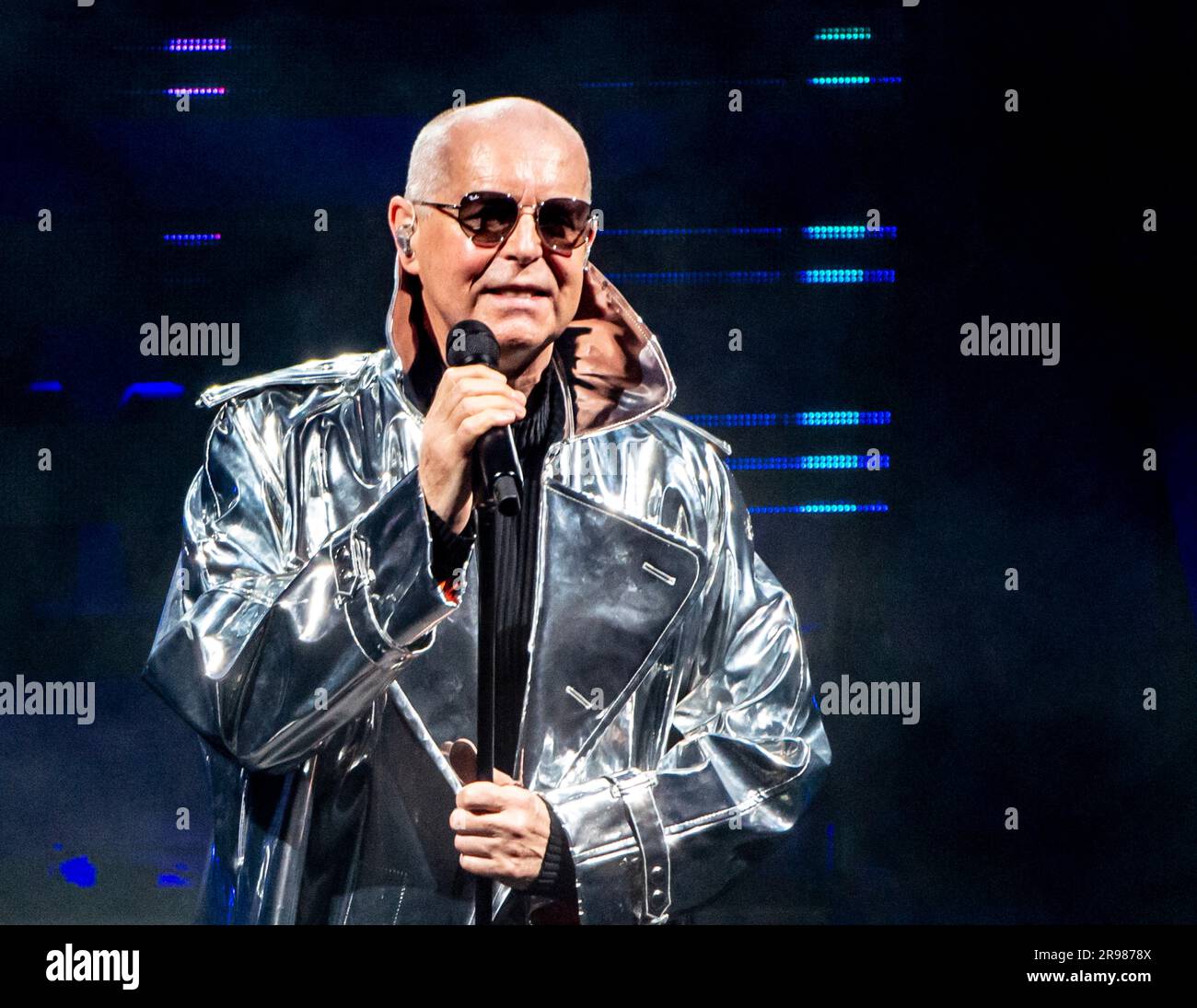 Leeds, UK. 24th June, 2023. Neil Tennant, vocalist of British band Pet ...
