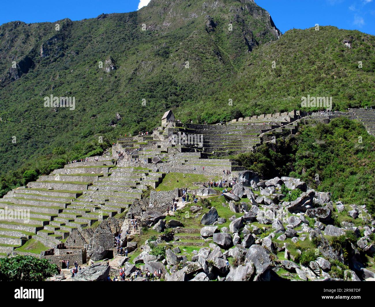 Machu Picchu is capital of the Inca Empire in the Andes mountains, Peru ...