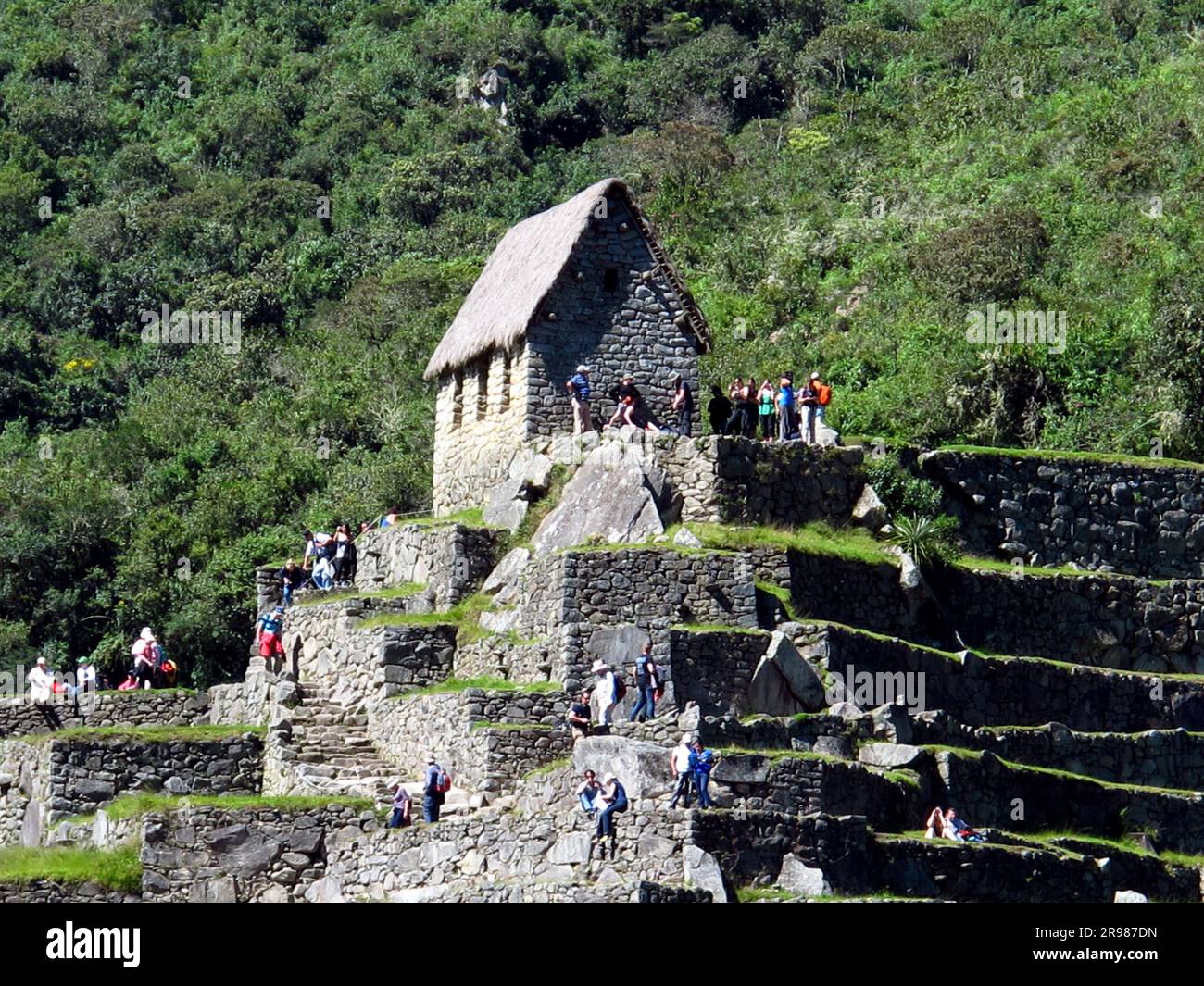 Machu Picchu is capital of the Inca Empire in the Andes mountains, Peru ...