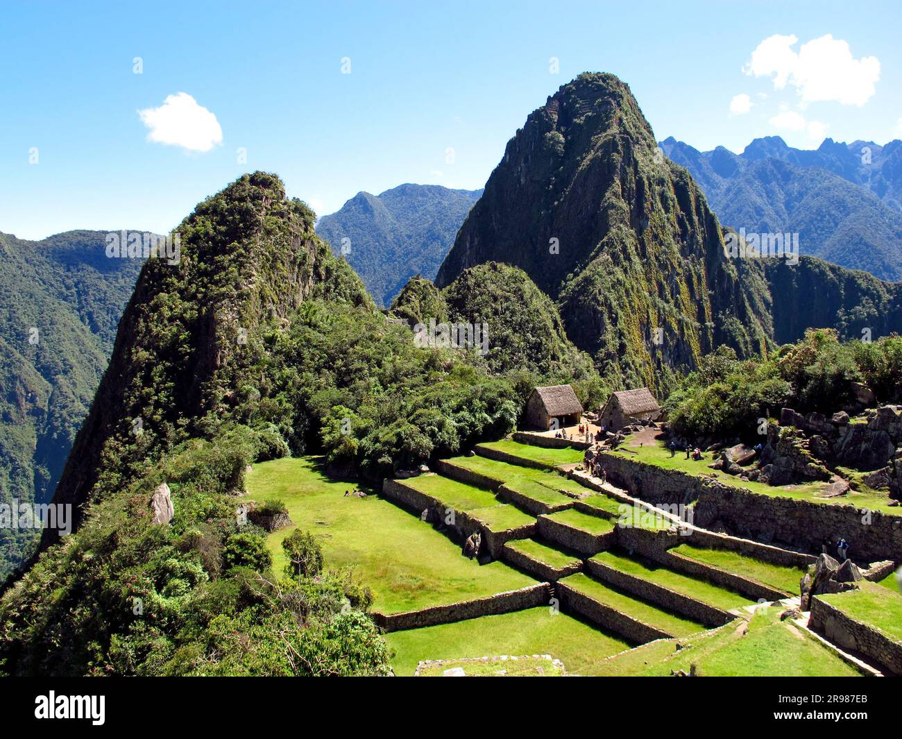Machu Picchu is capital of the Inca Empire in the Andes mountains, Peru ...