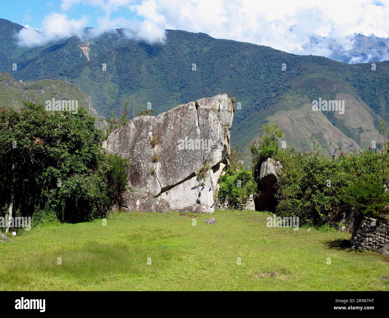 Machu Picchu is capital of the Inca Empire in the Andes mountains, Peru ...