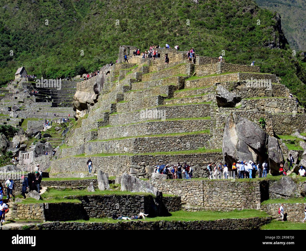 Machu Picchu is capital of the Inca Empire in the Andes mountains, Peru ...