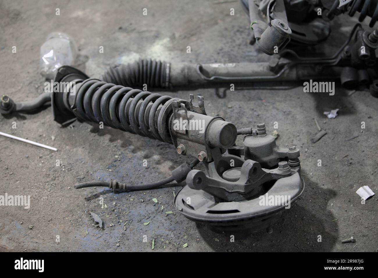 Old shock absorber hi-res stock photography and images - Alamy