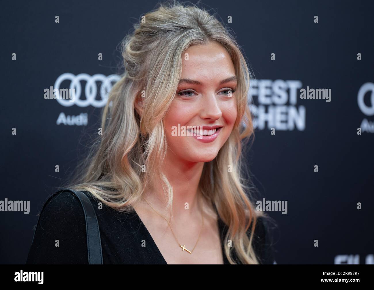 Munich, Germany. 23rd June, 2023. Lilly Krug, actress, arrives at the ...