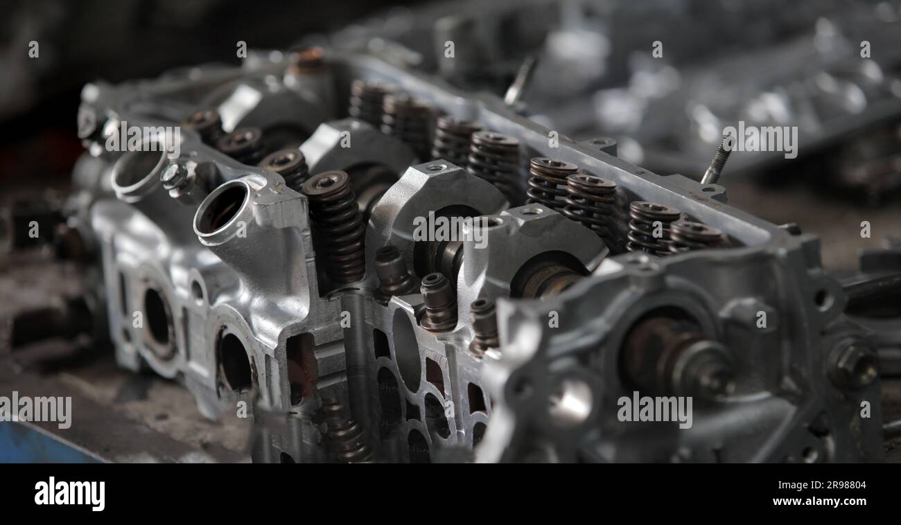 Car metal engine. car engine part Stock Photo - Alamy
