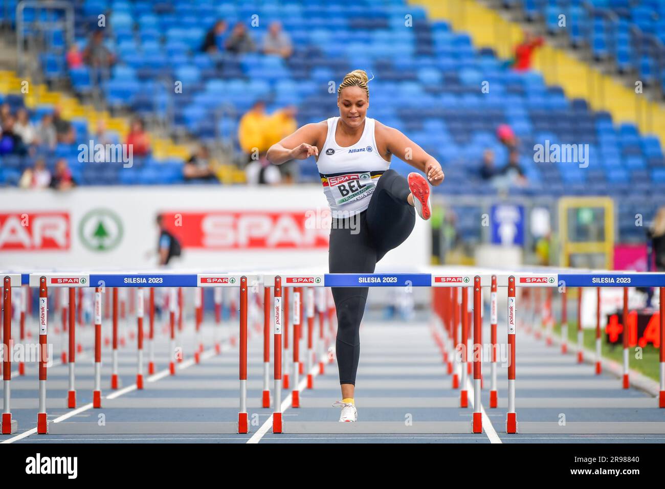 Chorchow, Poland. 24th June, 2023. Belgian Jolien Boumkwo pictured in ...