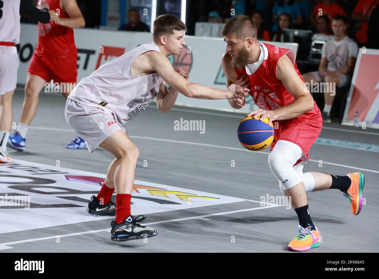 Osijek, Hrvatska. 25th June, 2023. Pro 3x3 Tour 2023 basketball ...