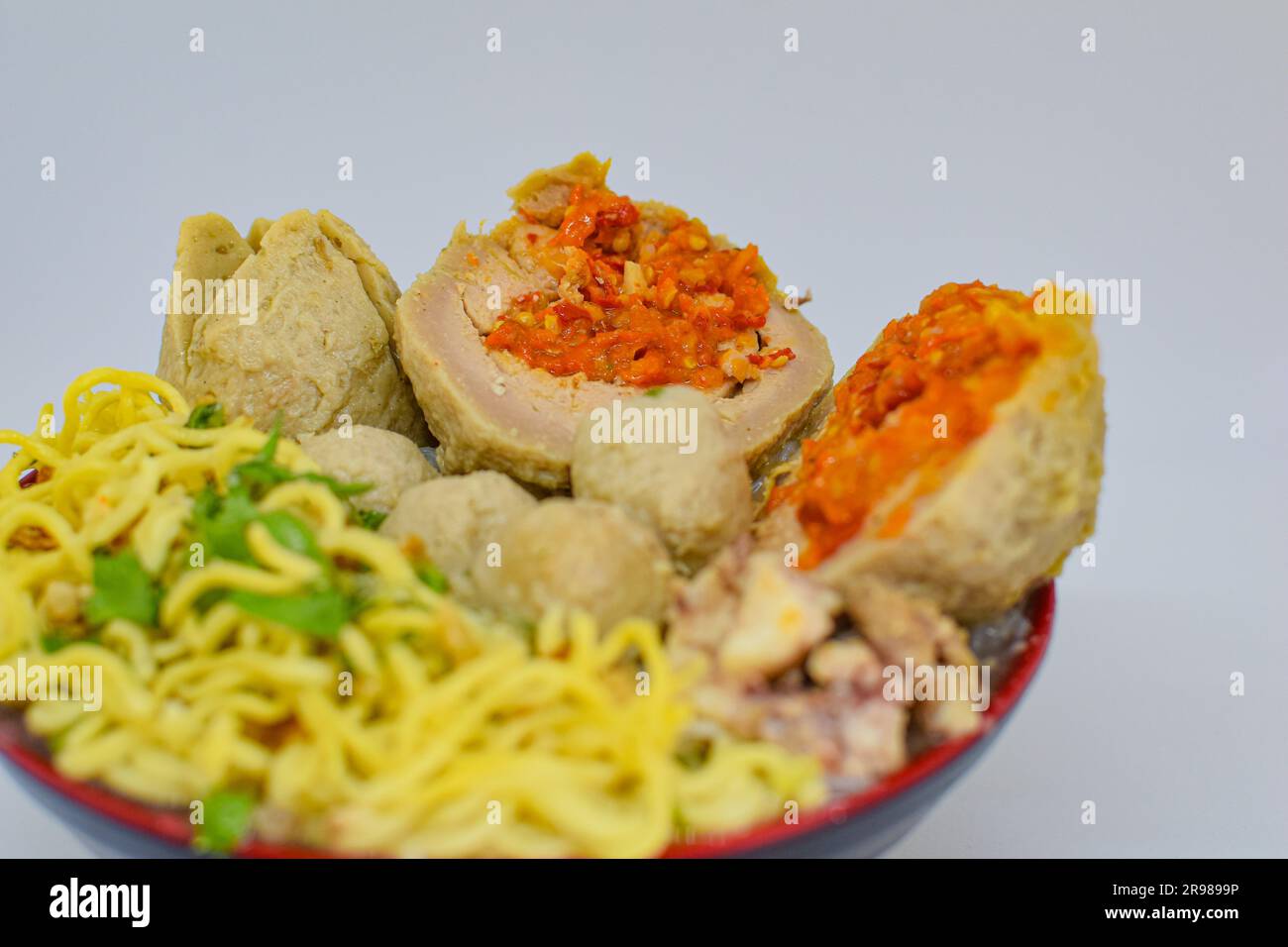 Indonesian Food: Photo products of various variants of Meatballs with ...