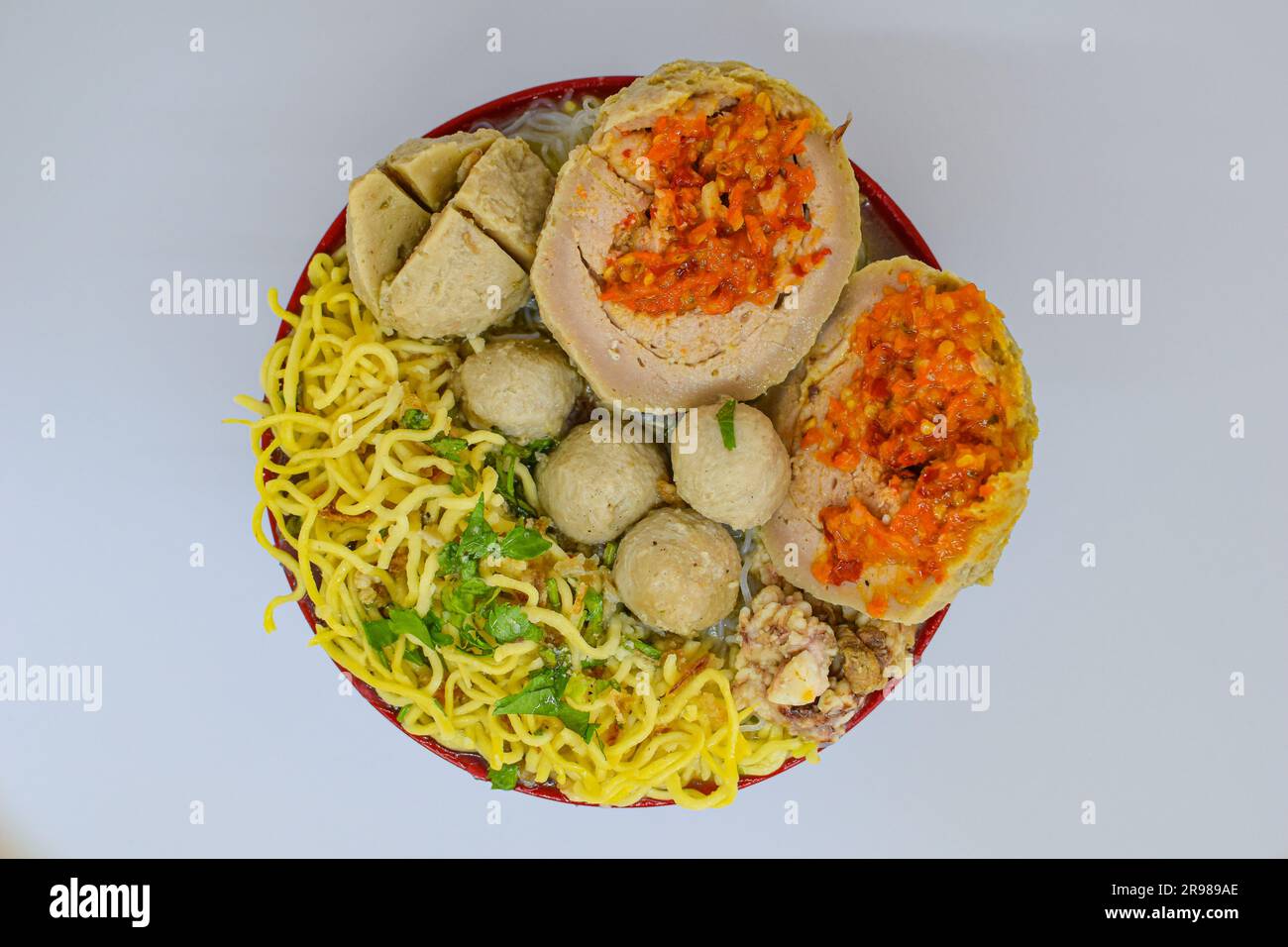 Indonesian Food: Photo products of various variants of Meatballs with ...