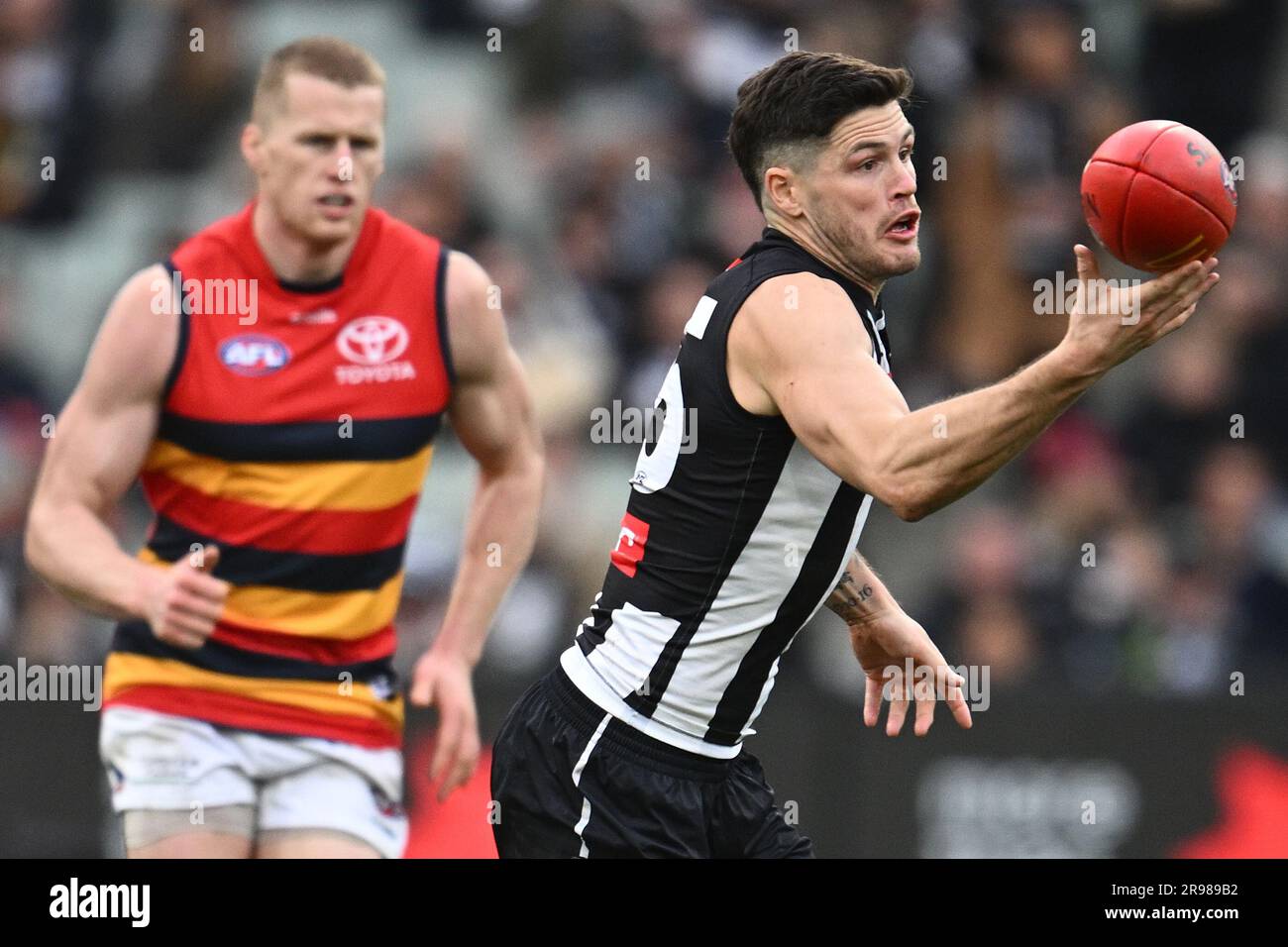 Melbourne, Australia. 25th June, 2023. Jack Crisp of Collingwood during ...