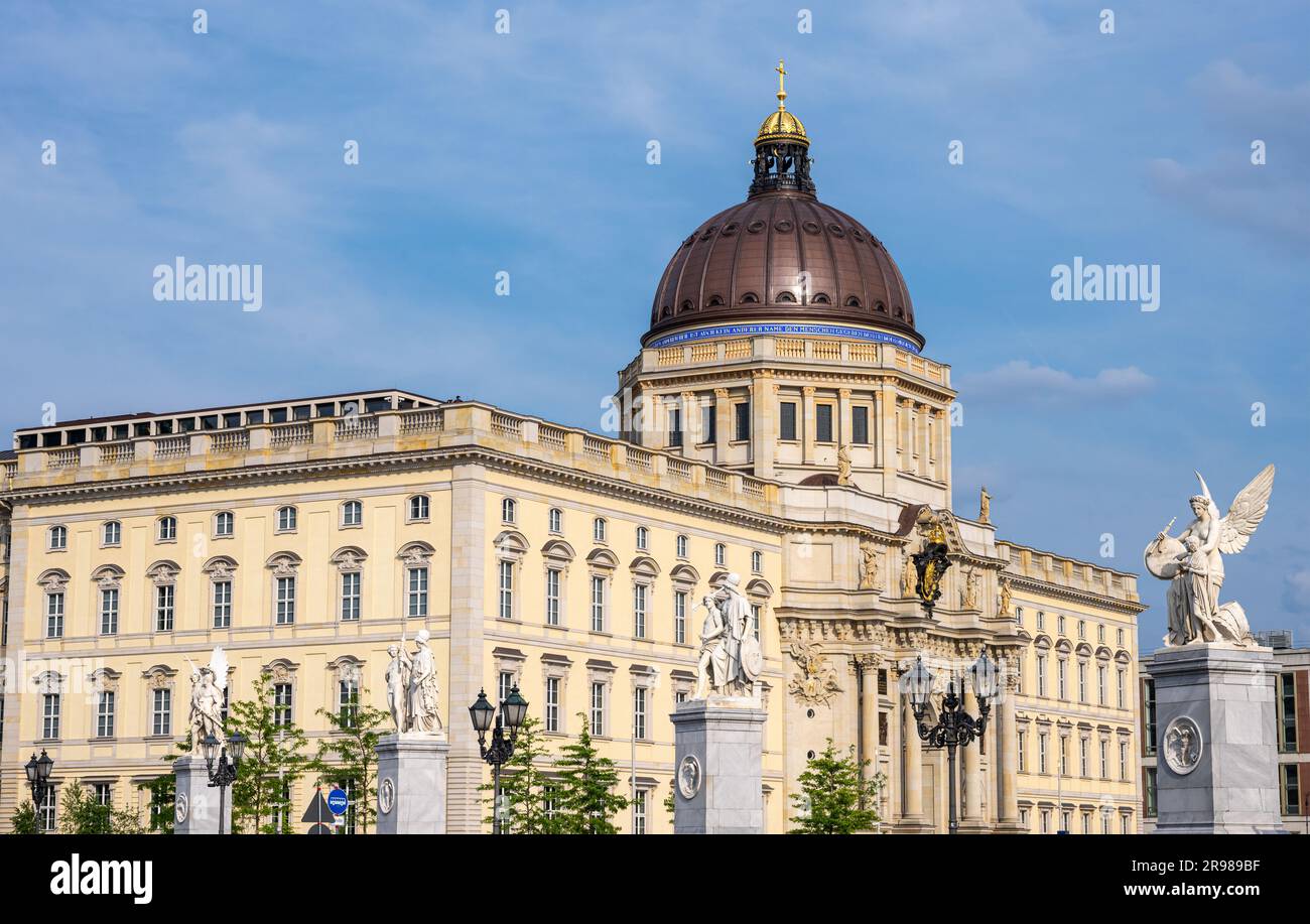 The reconstructed City Palace in Berlin on a sunny day Stock Photo - Alamy