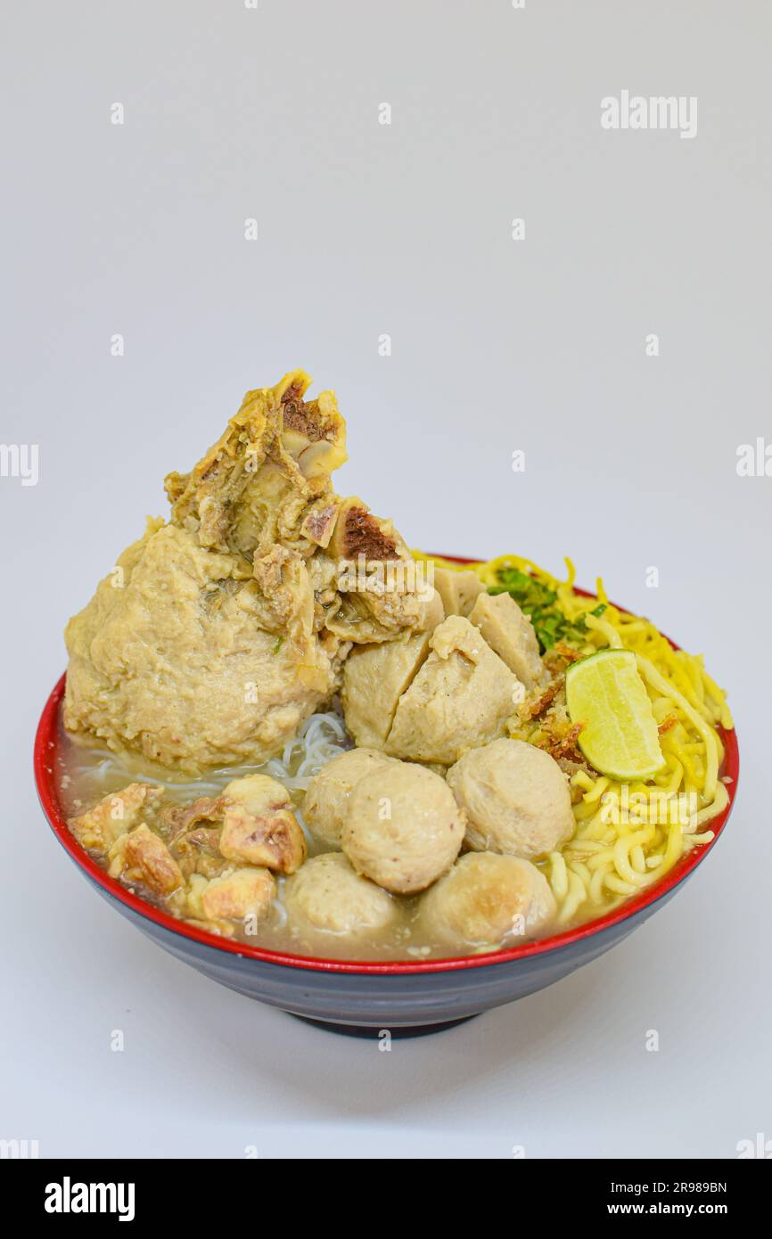 Indonesian Food: Photo products of various variants of Meatballs with ...