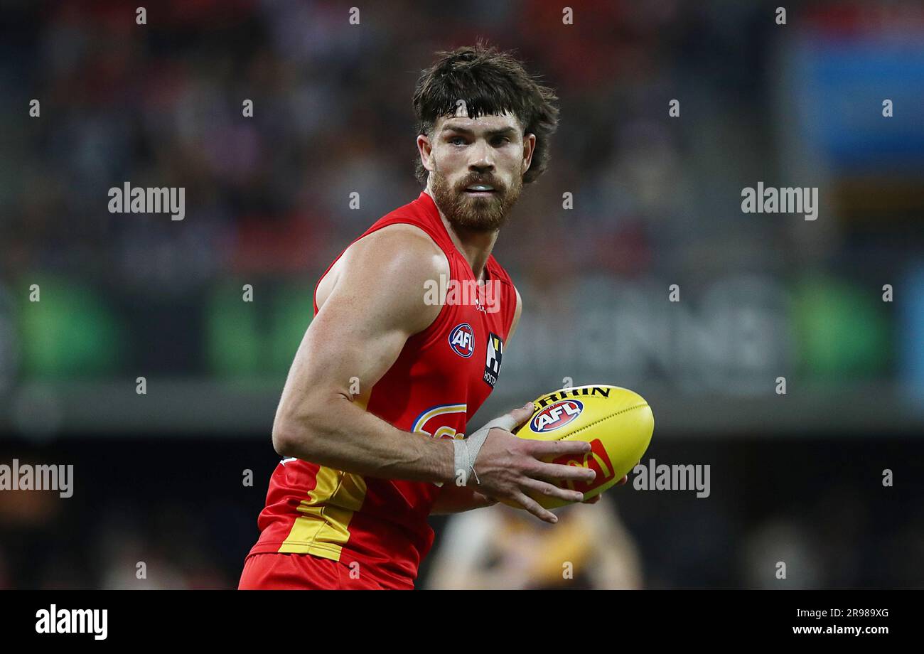 Gold Coast, Australia. 25th June, 2023. Sam Collins of the Suns during ...