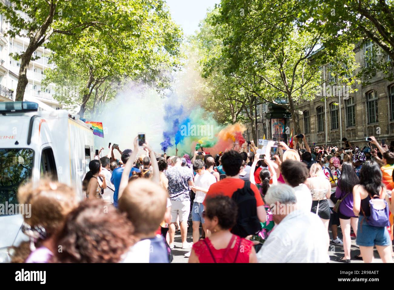 Paris, France. 24th June, 2023. Annual Gay pride ' Marche des Fiertés ...
