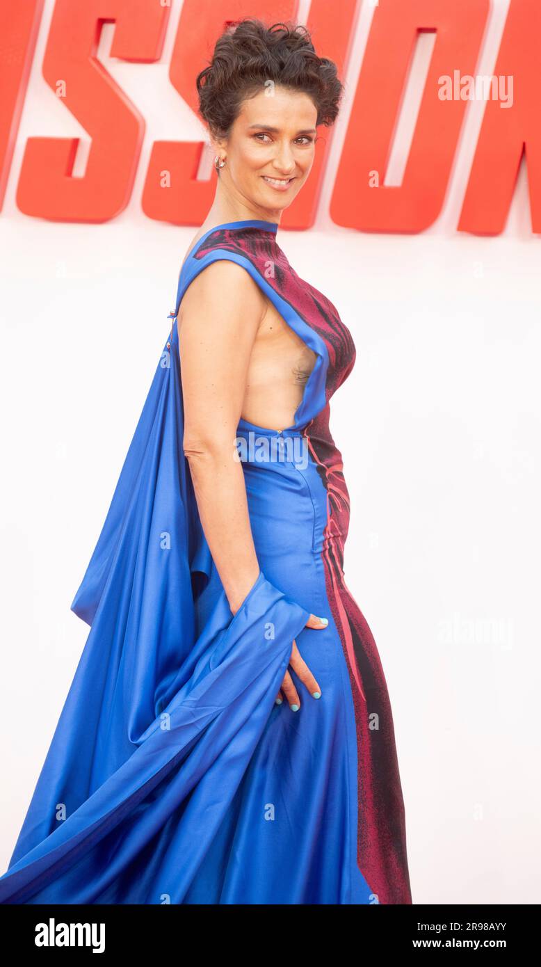Indira Varma at the Mission: Impossible Dead Reckoning Part One UK Premiere at Odeon Luxe in ...