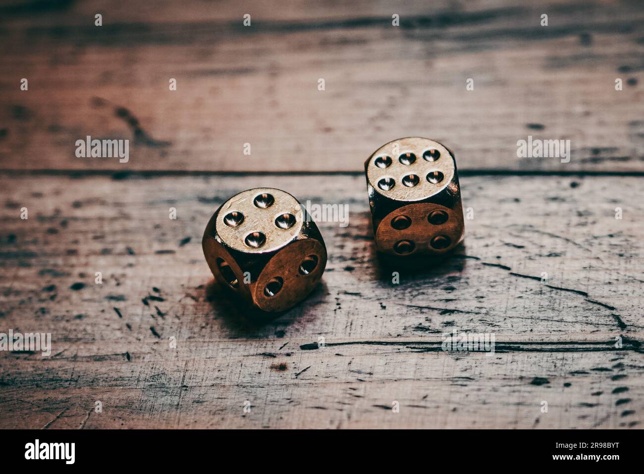 Wooden dice face on hi-res stock photography and images - Alamy