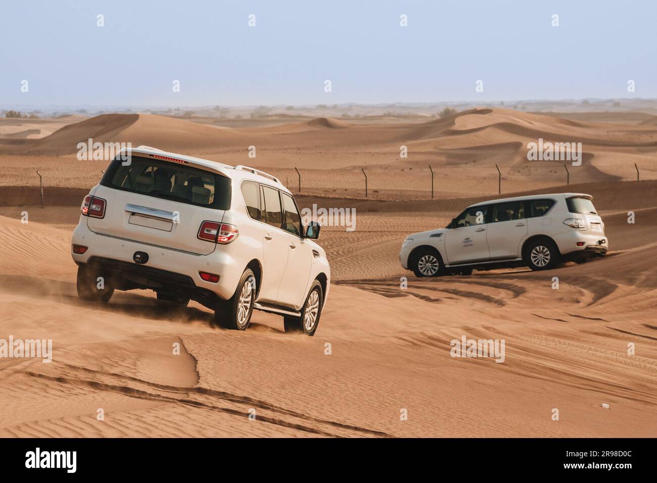 Dubai, United Arab Emirates - 01, July 2021 : Race in sand desert ...
