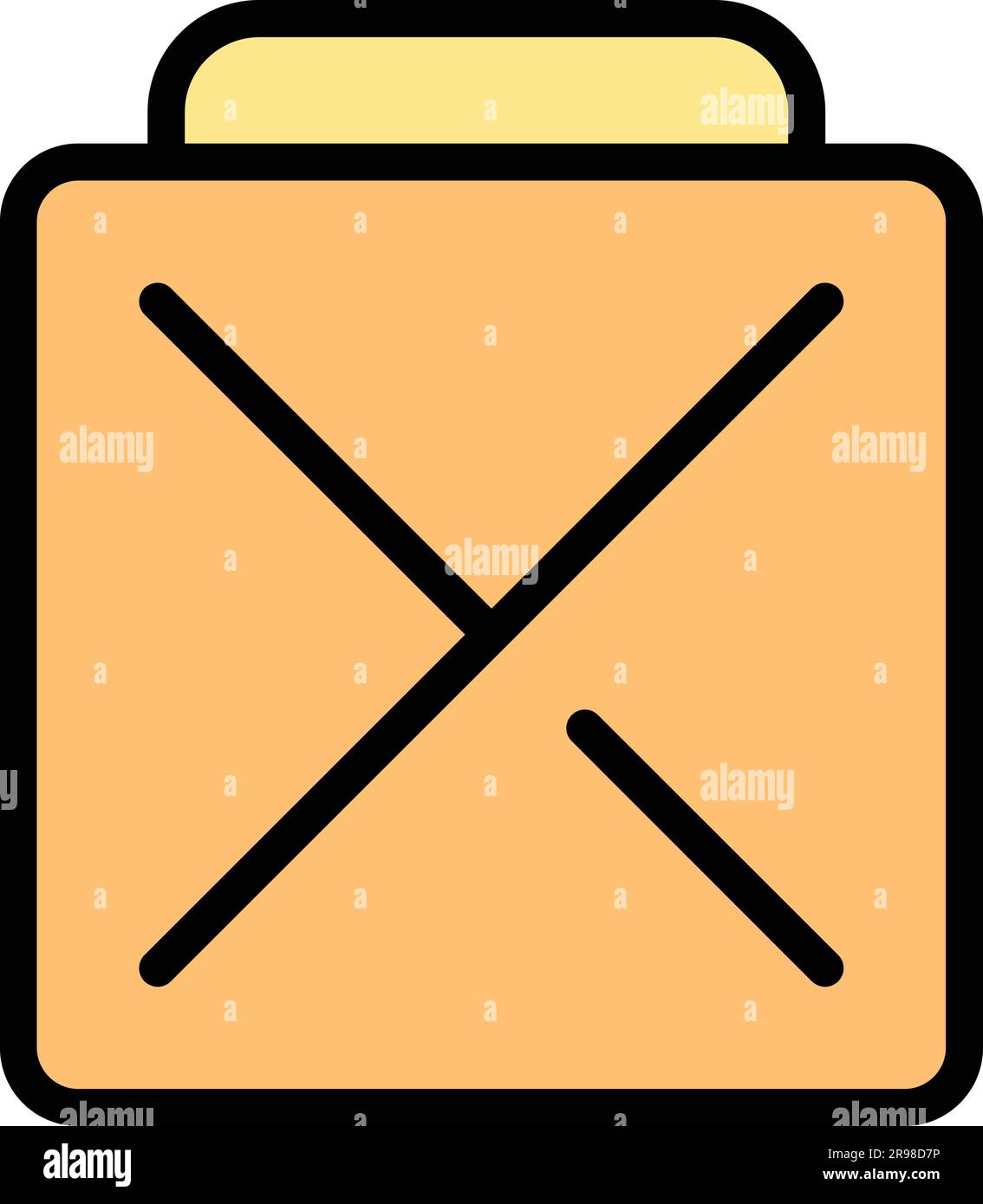 Take away food box icon. Outline Take away food box vector icon for web ...