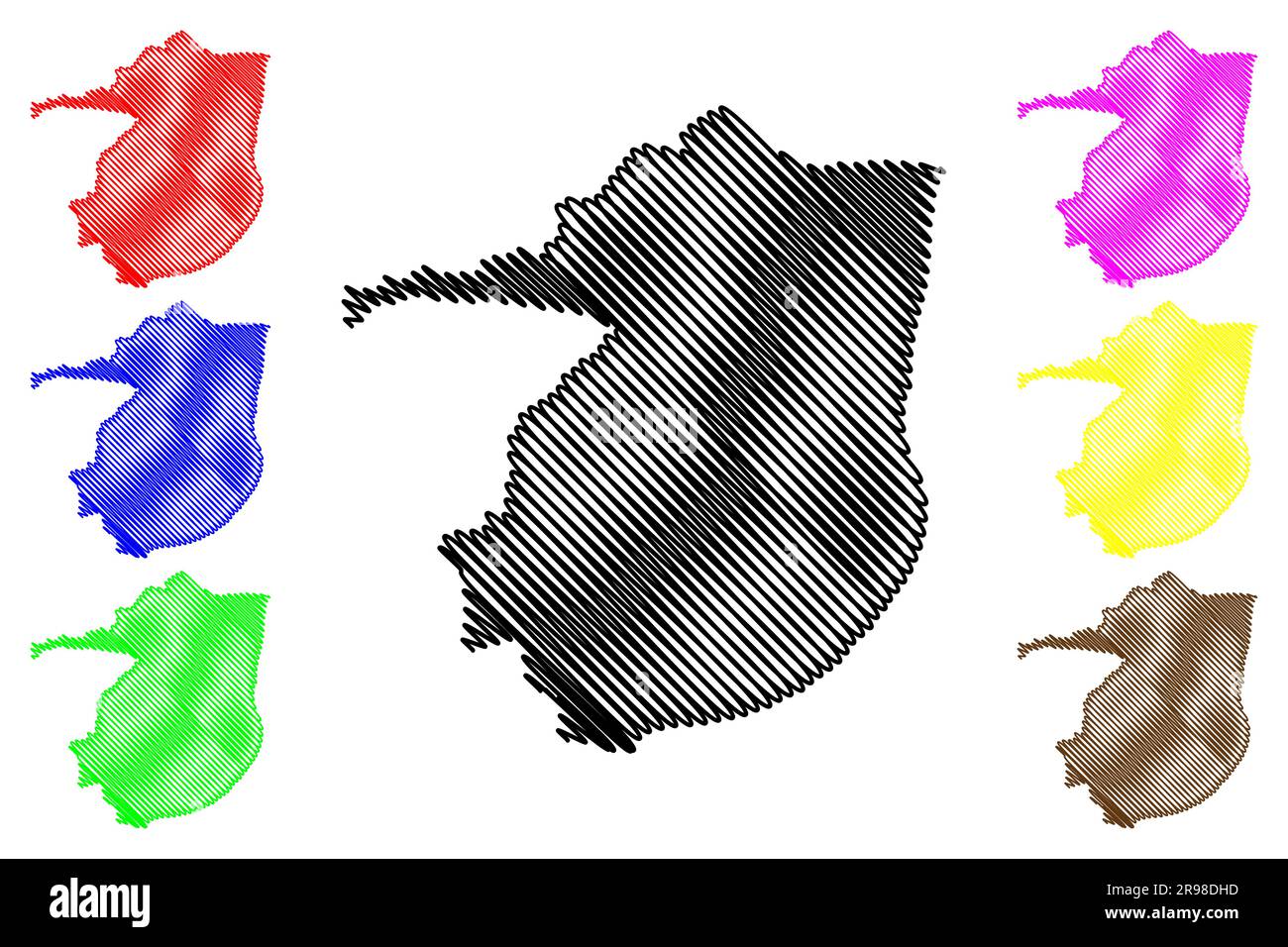 Crawley map Stock Vector Images - Alamy