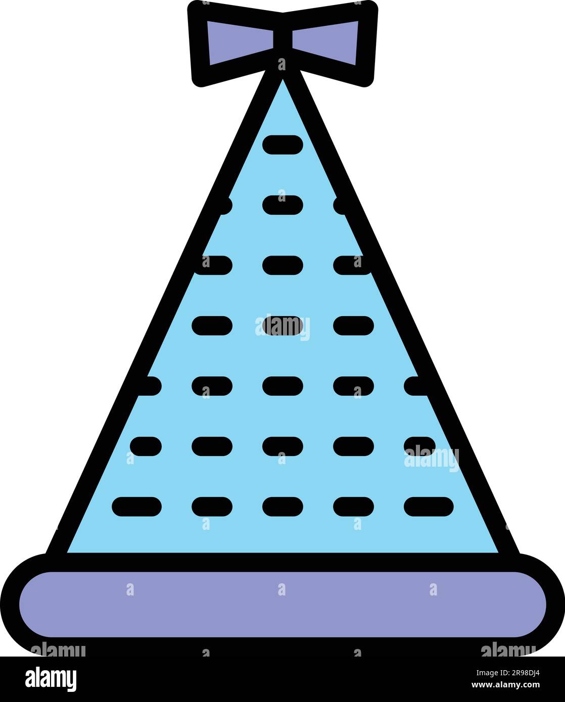 Cone party hat icon. Outline Cone party hat vector icon for web design ...