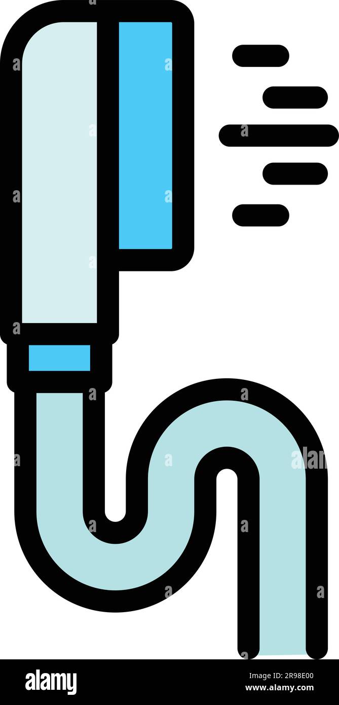 Shower head cold icon. Outline Shower head cold vector icon for web ...