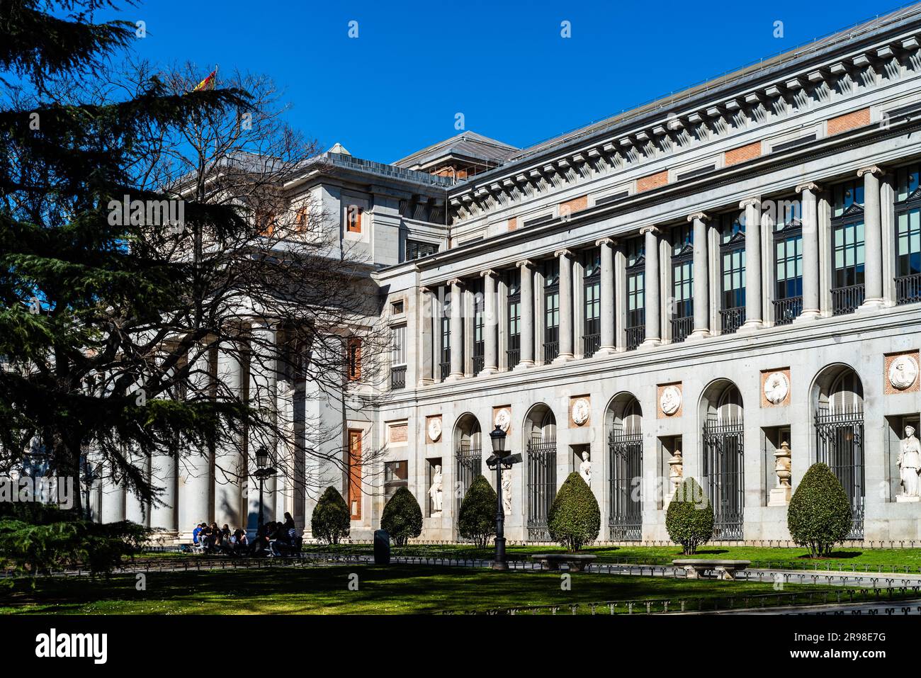 Madrid, Spain - March 19, 2023: Entrance to Prado Museum. It is one of ...