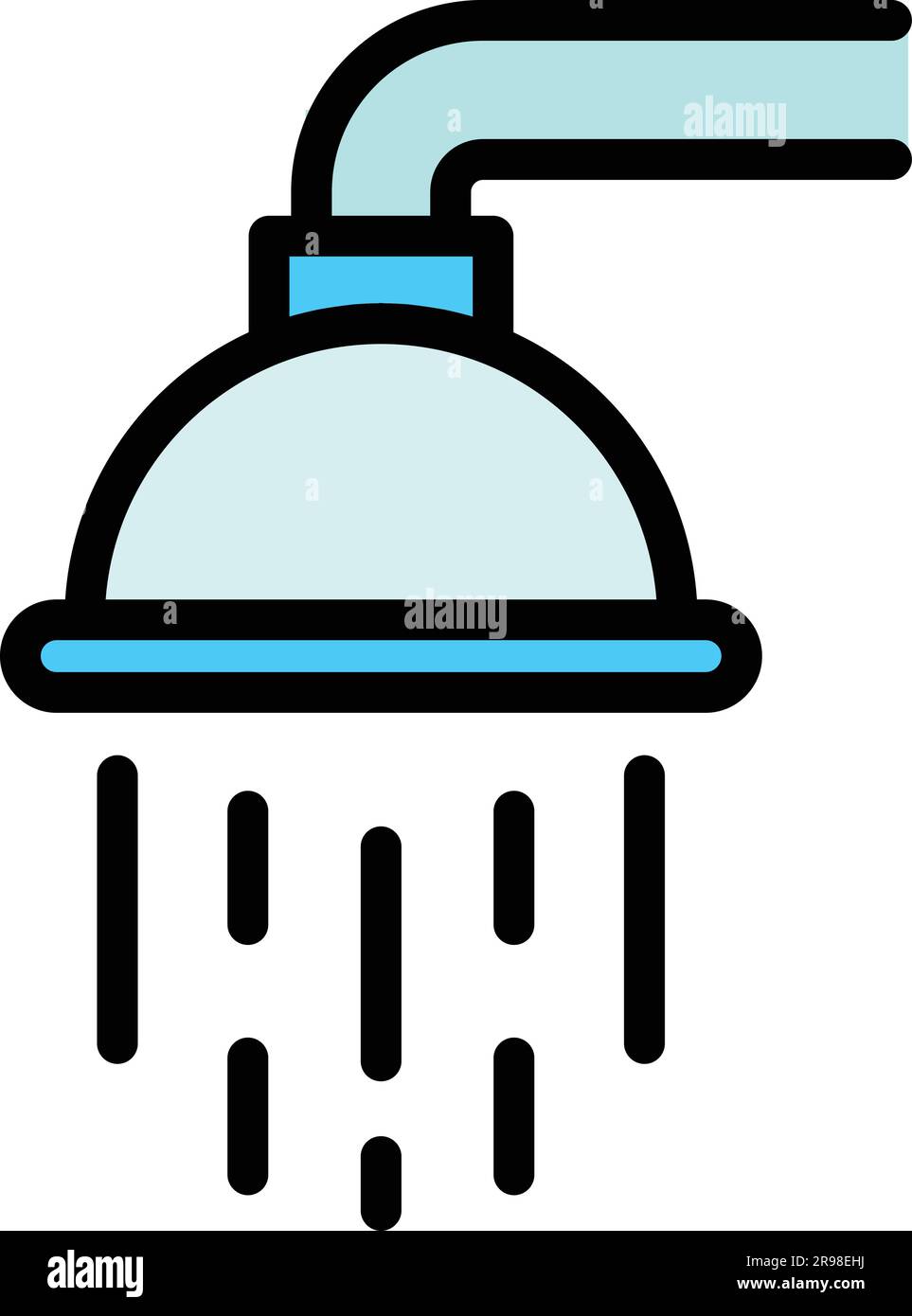 Classic shower head icon. Outline Classic shower head vector icon for ...