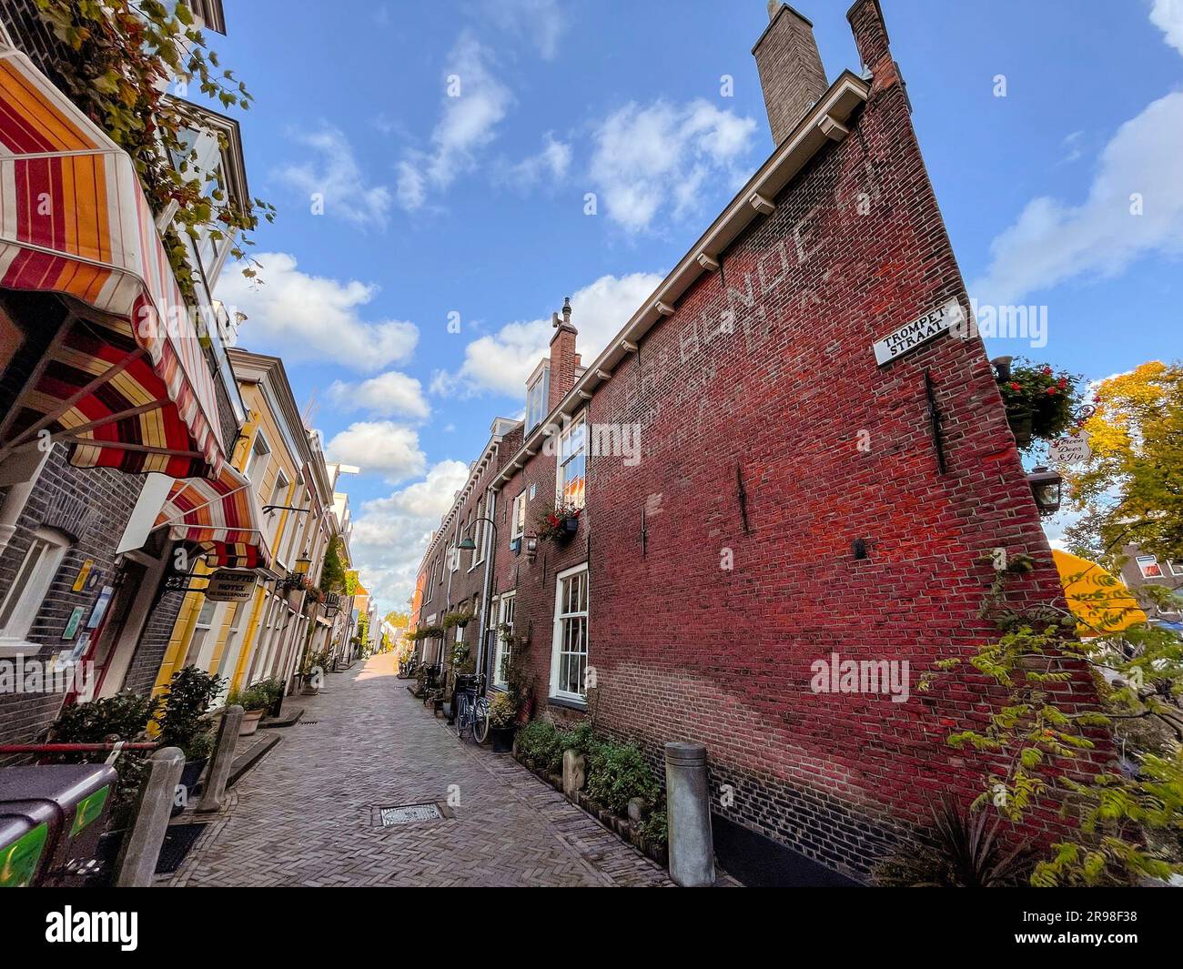 Delft, The Netherlands - October 5, 2021: Street view and city scenes ...