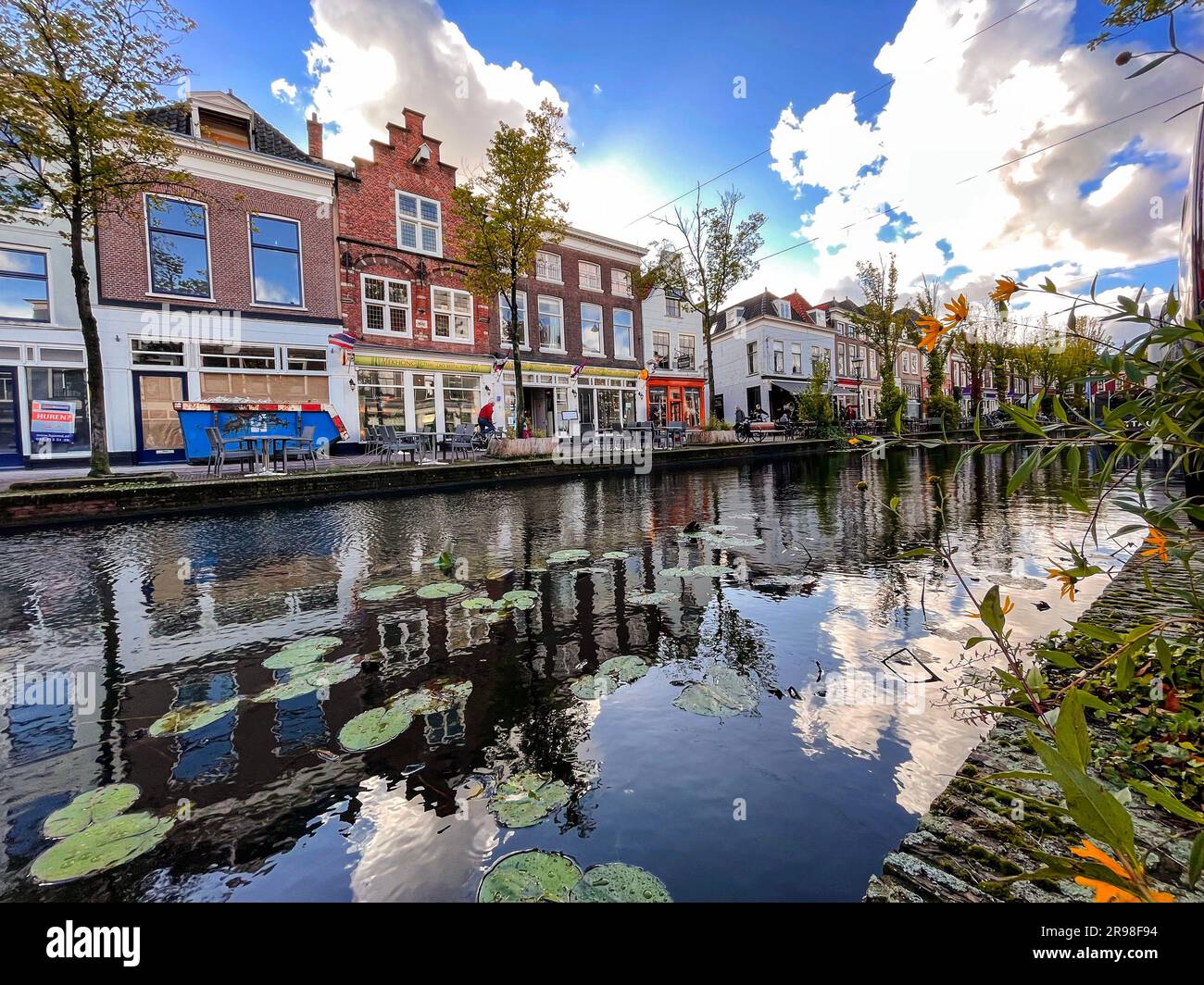 Delft, The Netherlands - October 5, 2021: Street view and a scene from ...
