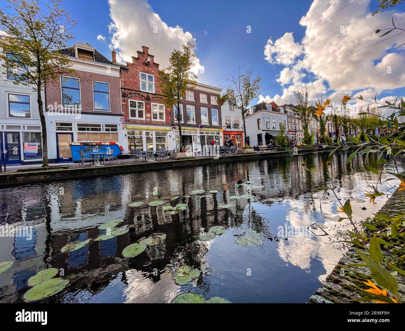 Delft, The Netherlands - October 5, 2021: Street view and a scene from ...
