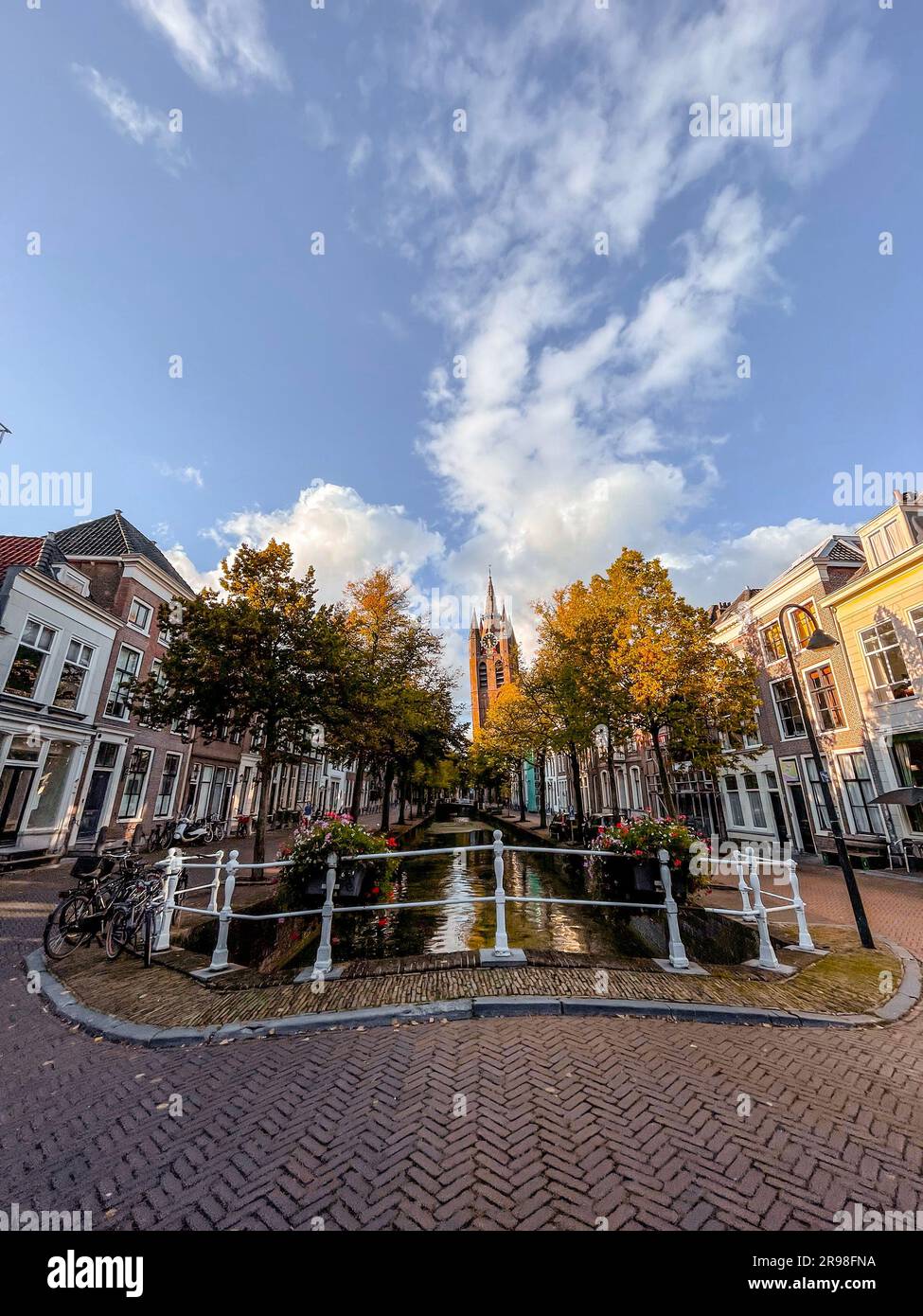 Delft, The Netherlands - October 5, 2021: Street view and a scene from ...