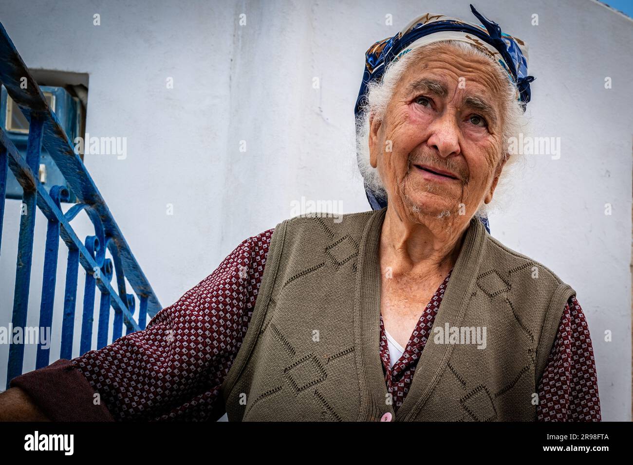 Old lady smile wrinkles hi-res stock photography and images - Alamy