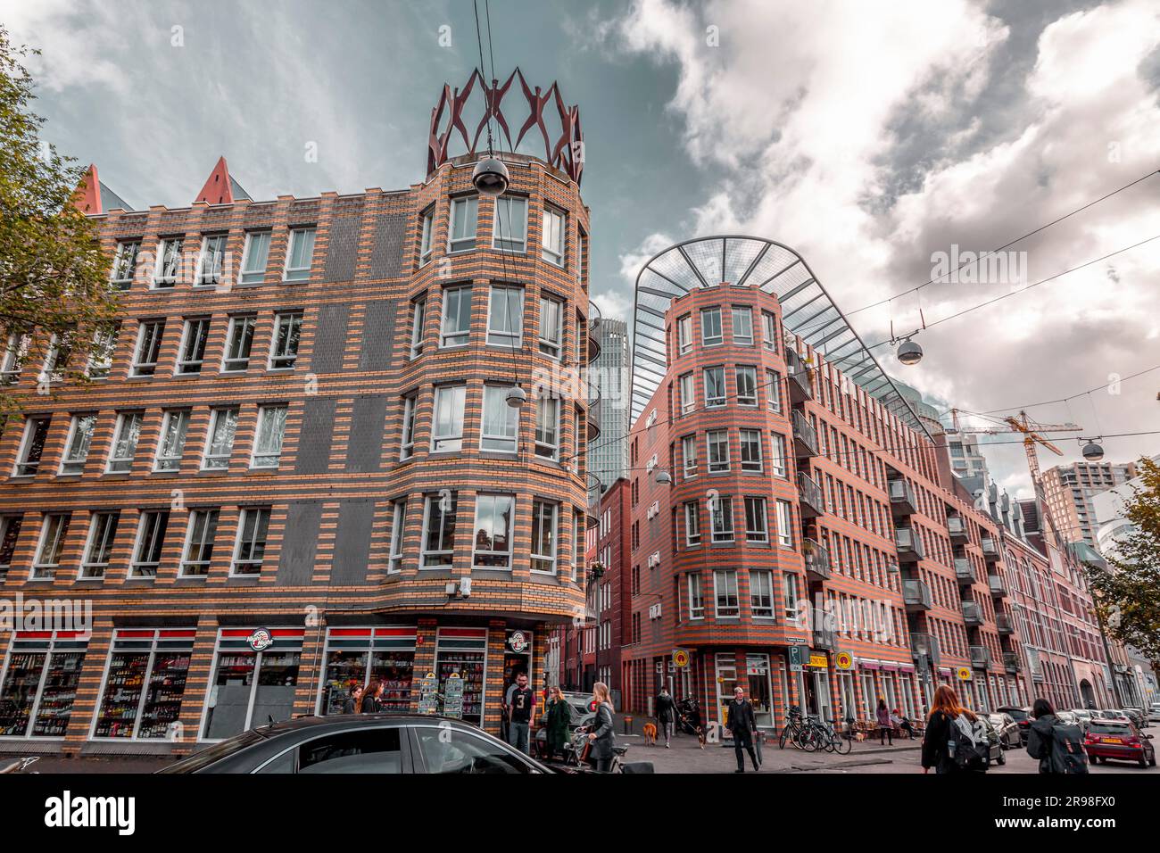 The Hague, Netherlands - October 7, 2021: Street view and generic ...