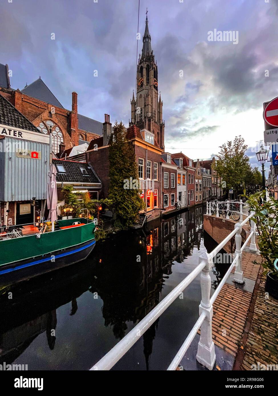 Delft, The Netherlands - October 5, 2021: Street view and a scene from ...